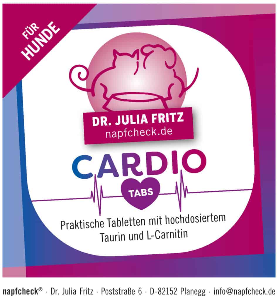 napfcheck Cardio Tabs für Hunde - napfcheck-shop.de